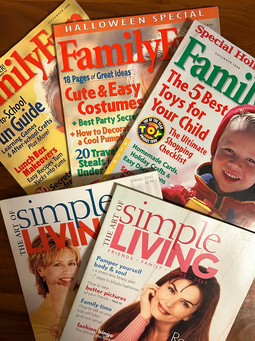 5 Vintage Magazines - Family Fun and Simple Living - 1999–2000 Brand ...