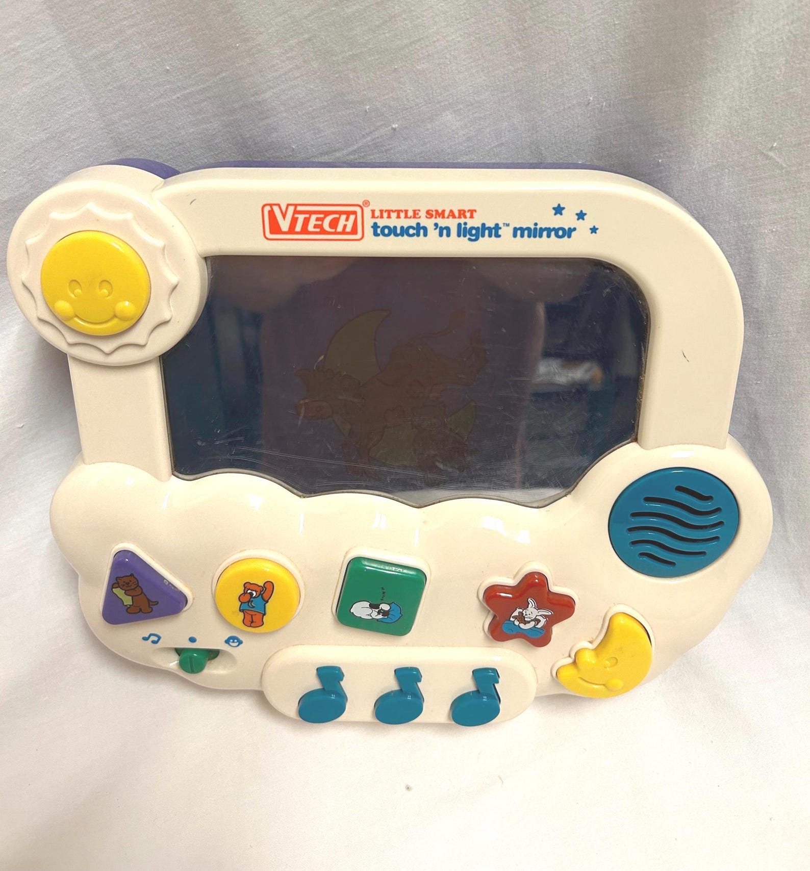 Vintage VTECH Little Smart Touch 'n Light MIRROR Electronic Toy Music ...