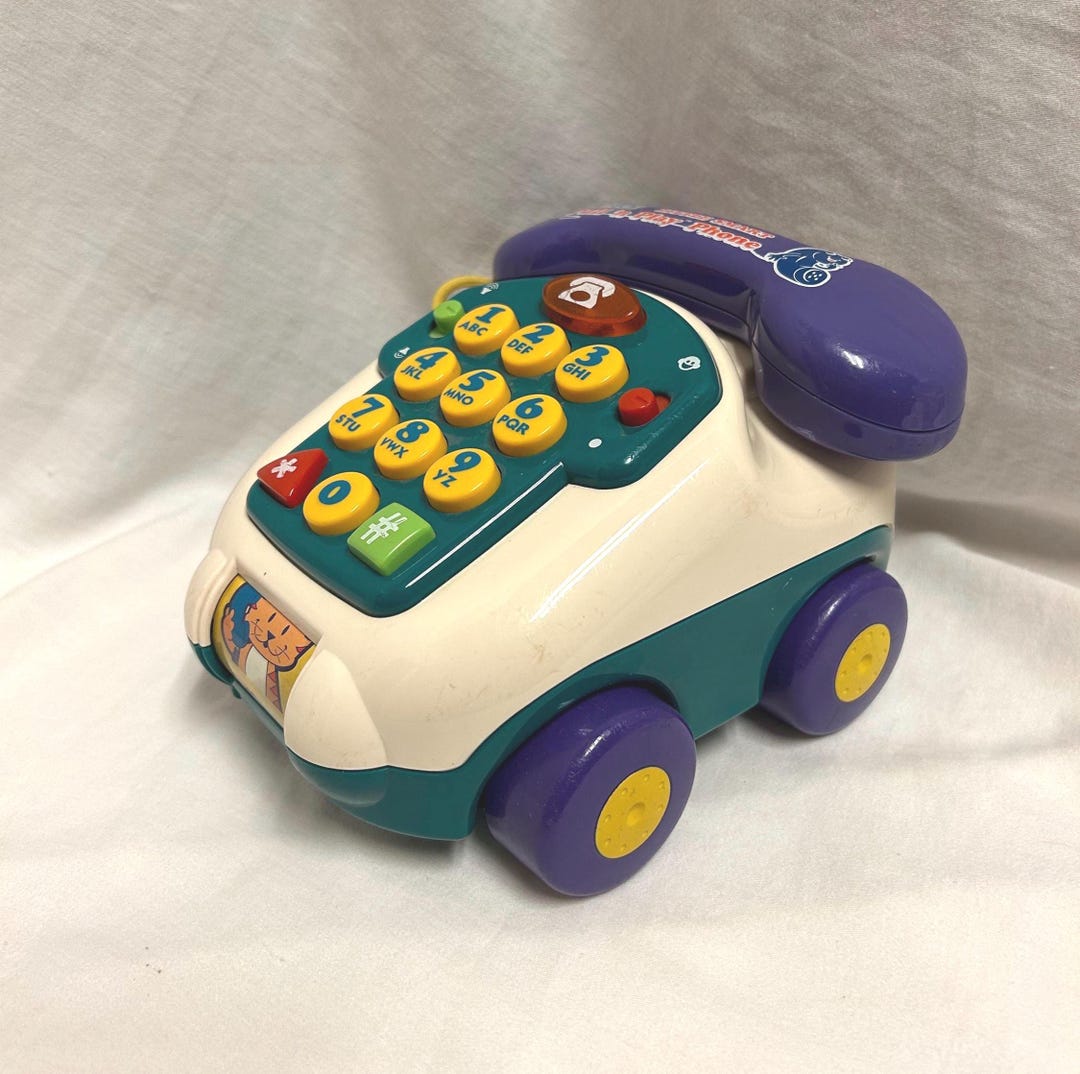 Vintage VTECH Little Smart Pull 'n Play PHONE Electronic Telephone Baby ...
