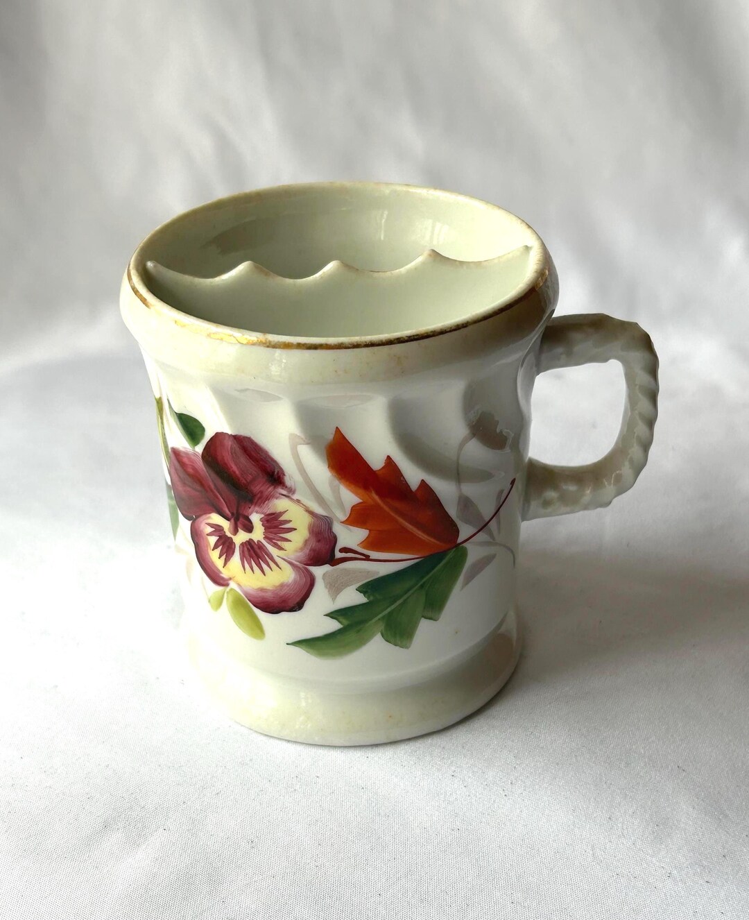 RARE Vintage Ceramic SHAVING SCUTTLE Specialized Mug for Wet Shaving ...