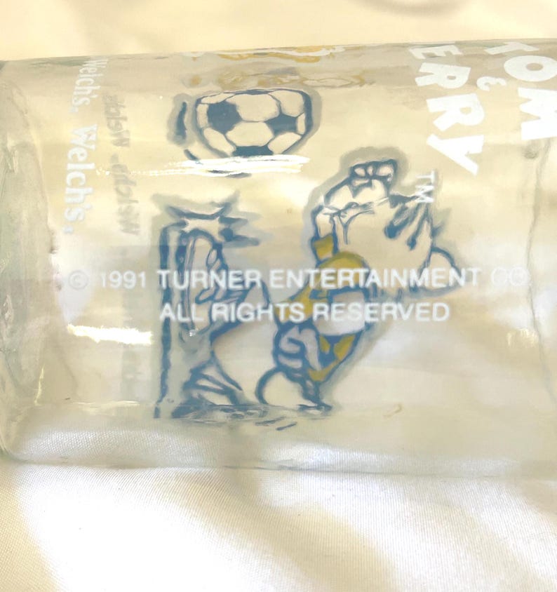 Vintage 1991 Welch's Tom & Jerry Cartoon Juice Glasses - Set of 3 - Etsy