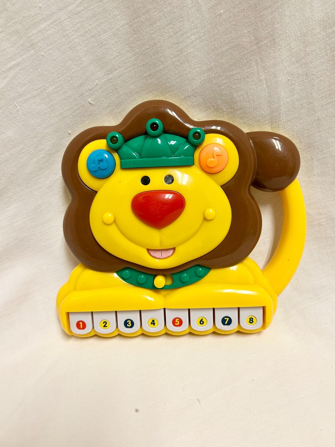 Vintage LION PIANO Megcos ELECTRONIC Toy No. 1289 Music and Lights Cute ...