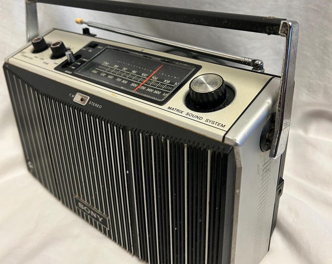 Vintage Sony AM FM Fm Stereo Radio Model MR-9400W Matrix Sound System ...