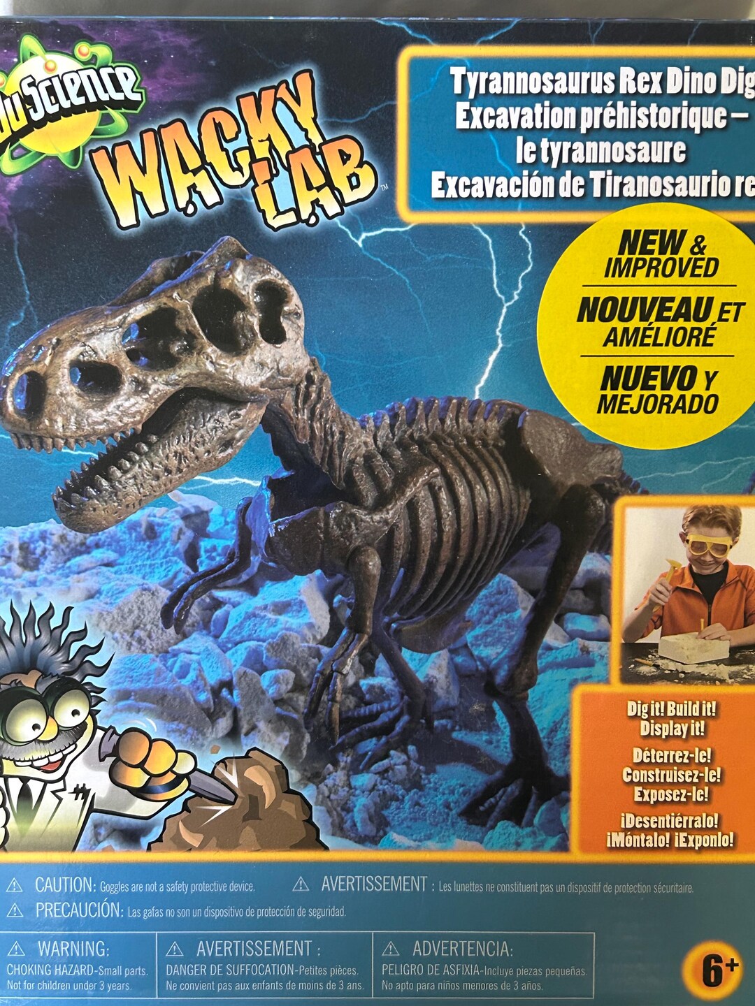 Wacky Lab T-rex Dino Dig Kit: Build & Display - Etsy UK