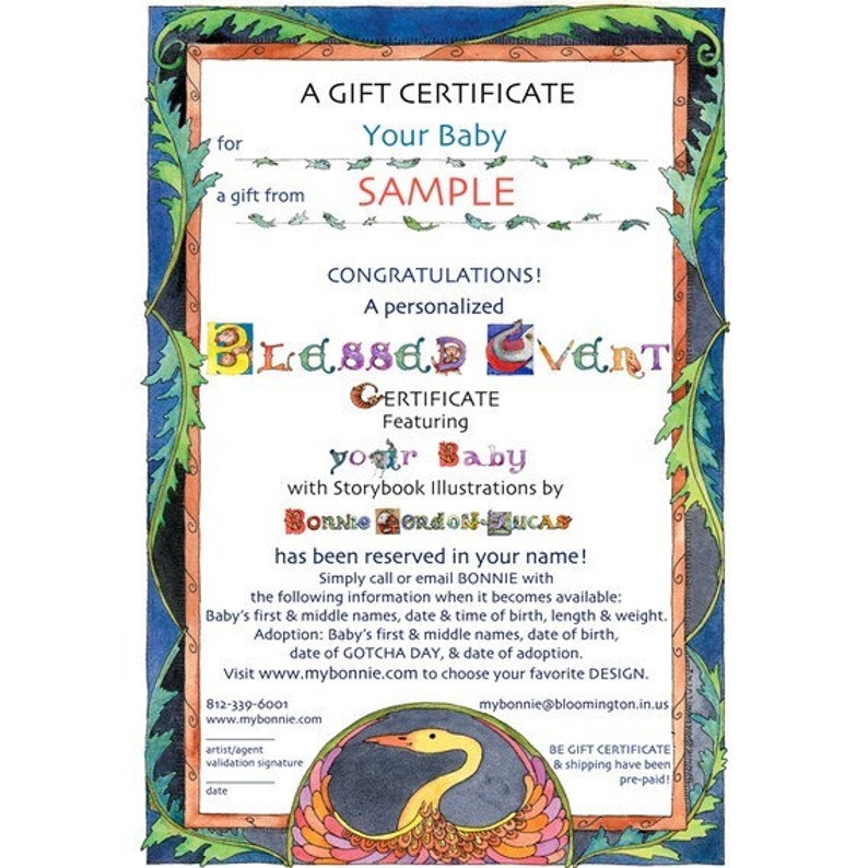 Jewish ABC, Aleph Bet, Alec Bet, Personalized Birth Certificate ...
