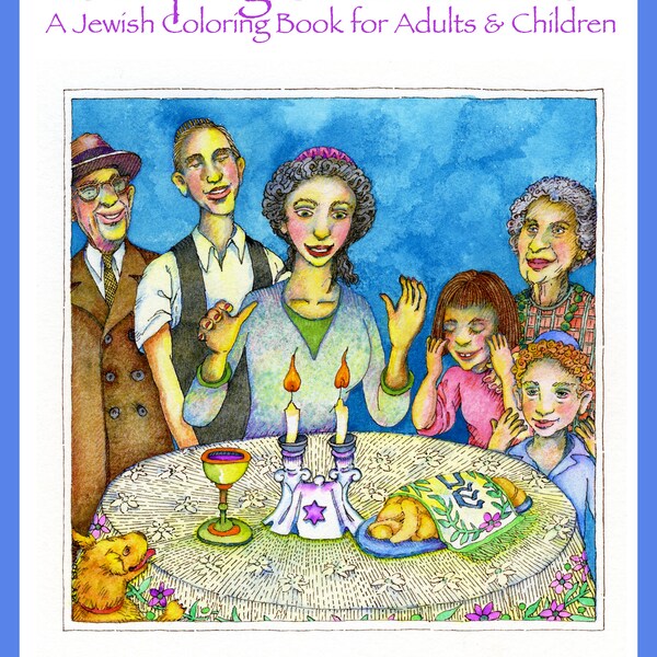 Jewish Coloring Book - Etsy