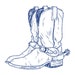 2 Pairs of Cowboy/cowgirl Boots: Set of 2 Digital Pictures Wall Art - Etsy