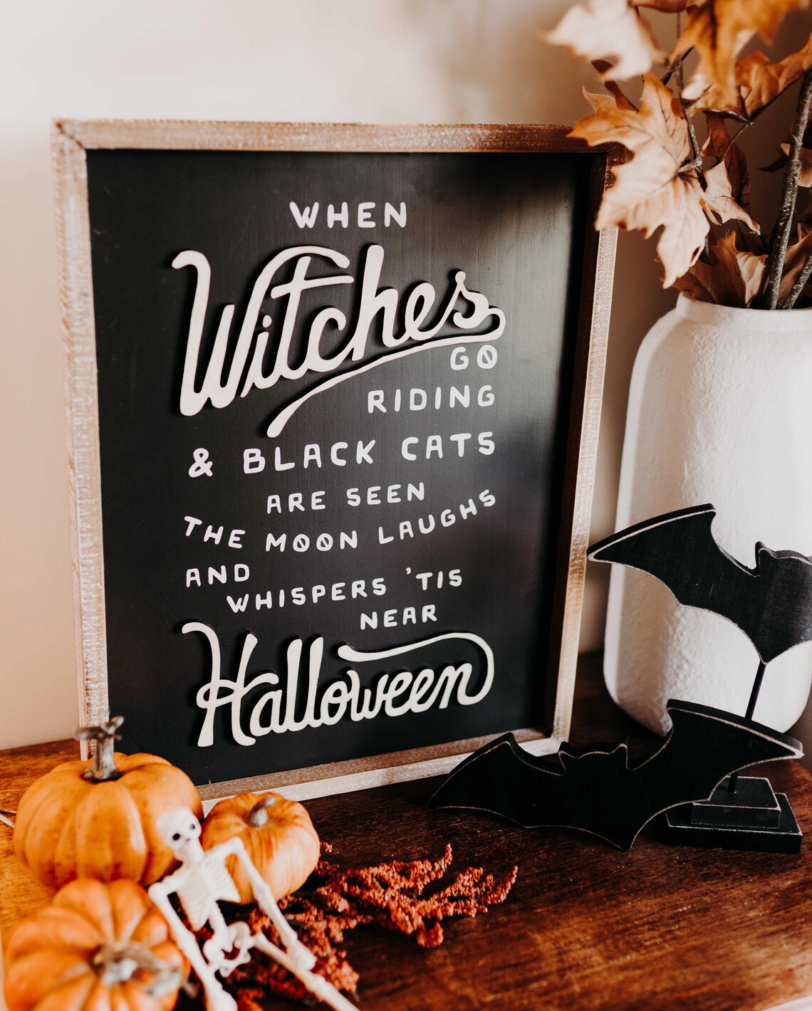 Halloween Sign, Fall Home Decor, Halloween Home Decor, Witch Sign ...