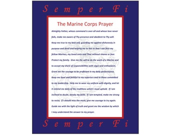 Marine prayer | Etsy