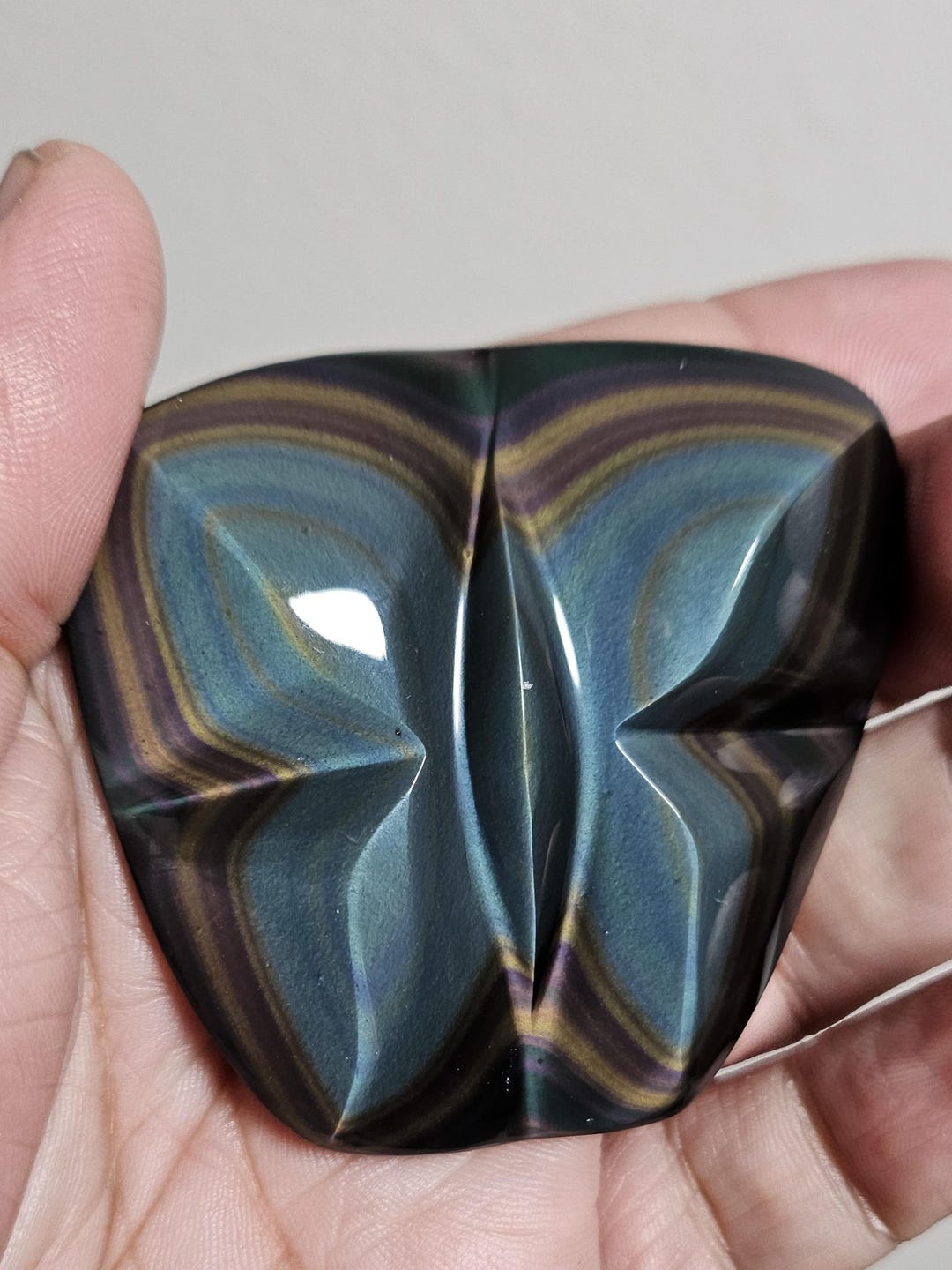 Rainbow Butterfly Obsidian - Etsy