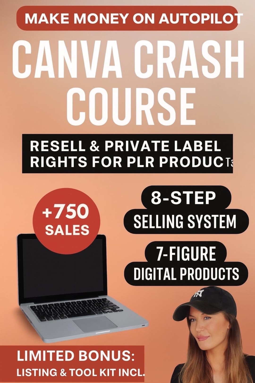 Canva Crash Course With PLR | 8-step Selling System | Resell-rights ...