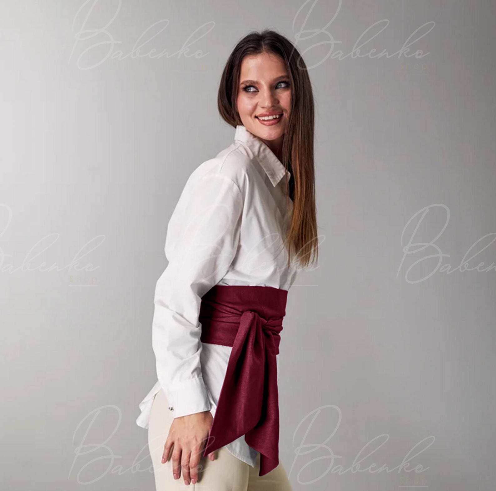 Linen Obi Belt, Double Wrap Belt, Linen Belts for Women, Huna Wrap ...