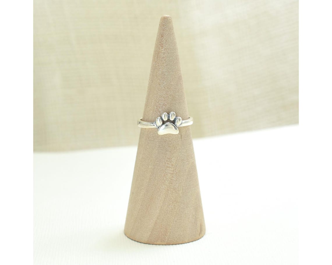 Sterling Silver Dog Paw Ring | Adorable Paw Print Jewelry for Pet ...