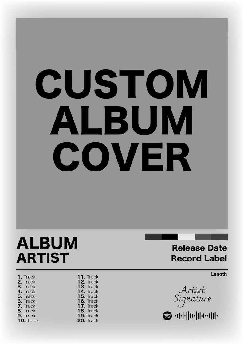 Custom Album Cover | Album Cover Poster - Etsy