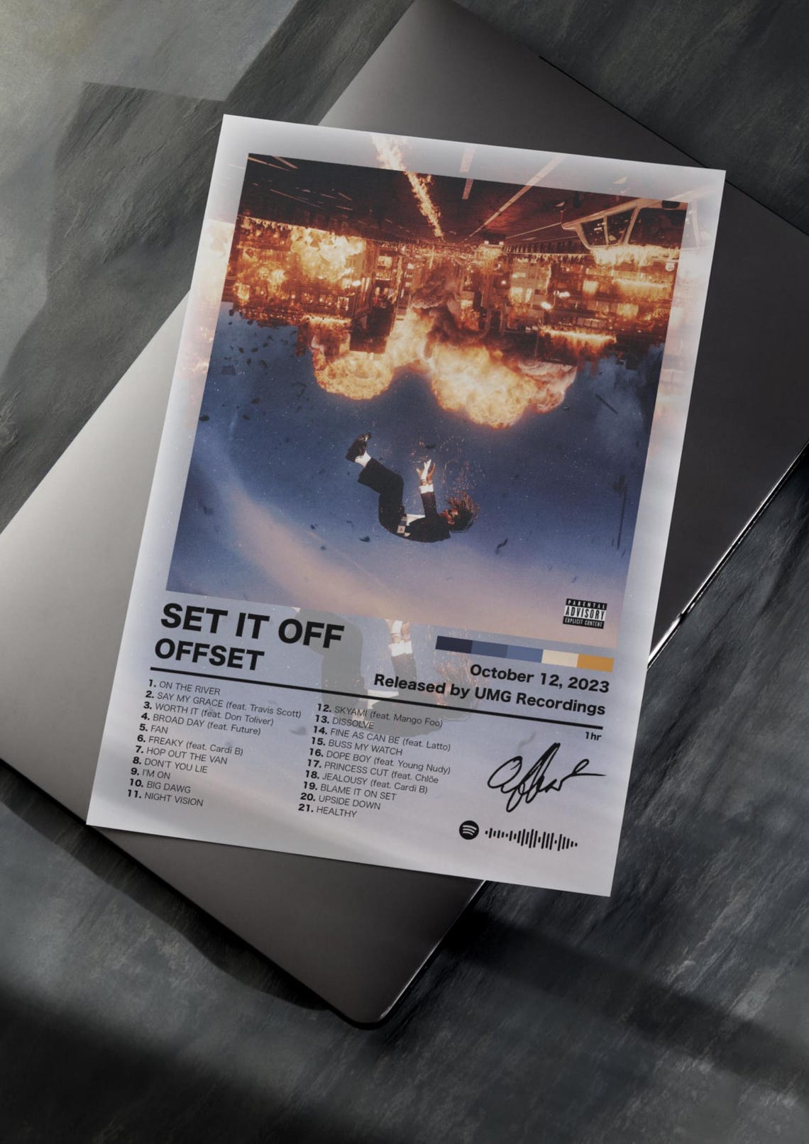 Set It off by Offset | Album Cover A2 Poster - Etsy