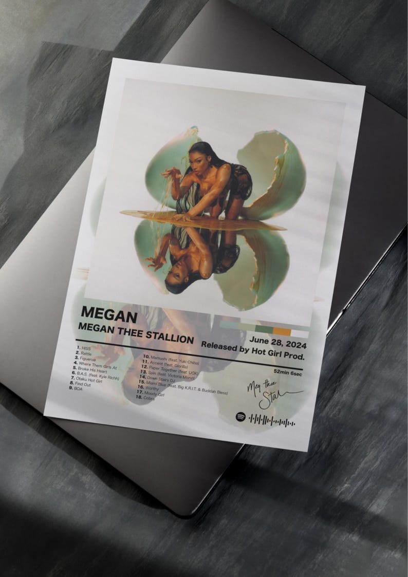 Megan by Megan Thee Stallion | Album Cover A2 Poster - Etsy