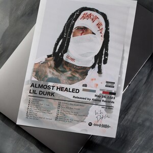 Almost Healed by Lil Durk | Album Cover A2 Poster - Etsy UK