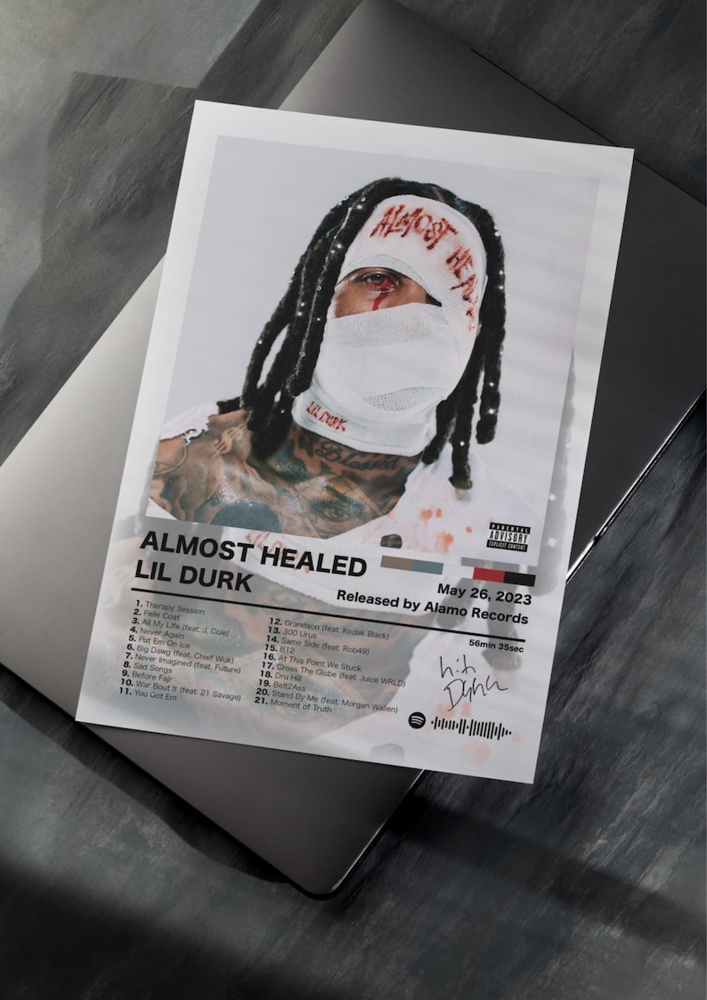 Almost Healed by Lil Durk | Album Cover A2 Poster - Etsy