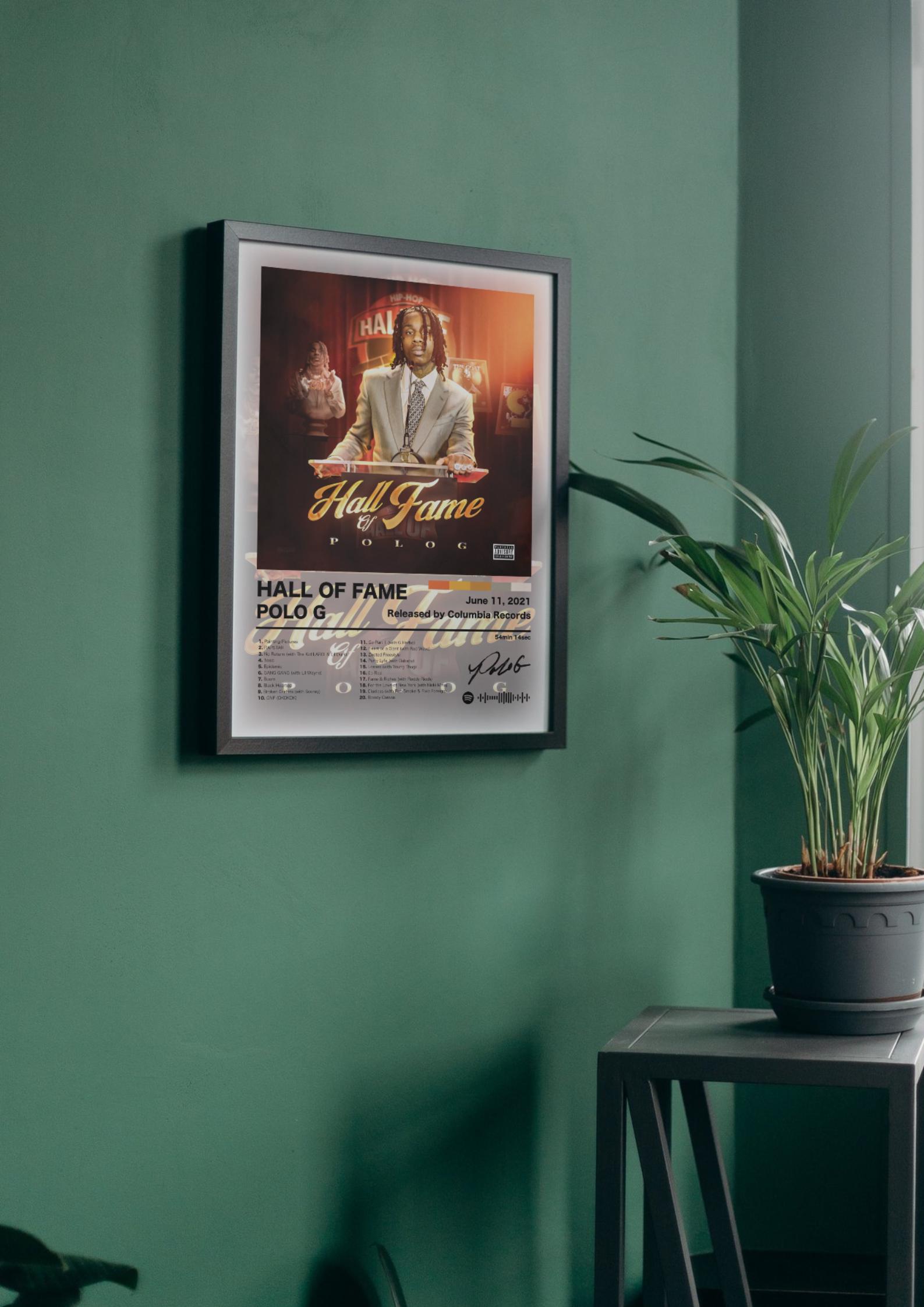 Hall of Fame by Polo G | Album Cover A2 Print - Etsy UK