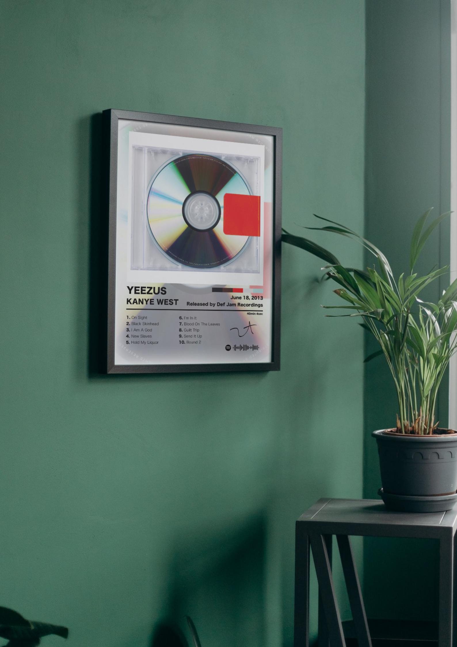 Yeezus by Kanye West | Album Cover A2 Poster - Etsy