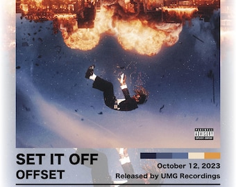 Offset Set It off Album Poster, Offset Solo Album Poster, Vintage Album ...