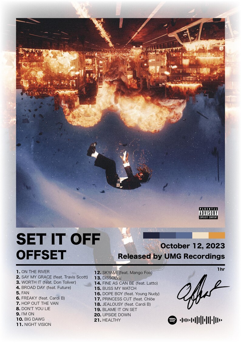 Set It off by Offset | Album Cover A2 Poster - Etsy