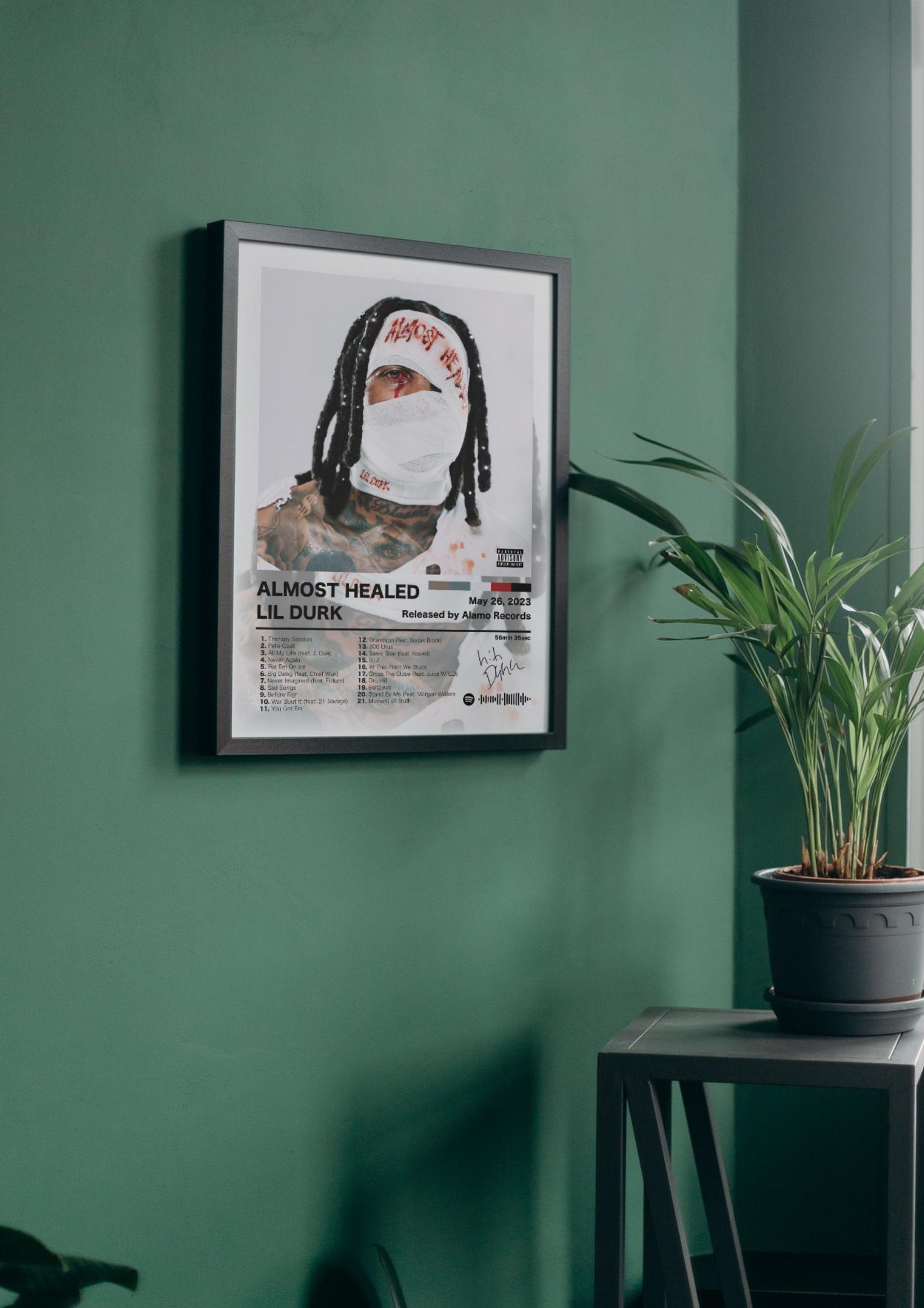 Almost Healed by Lil Durk | Album Cover A2 Poster - Etsy UK