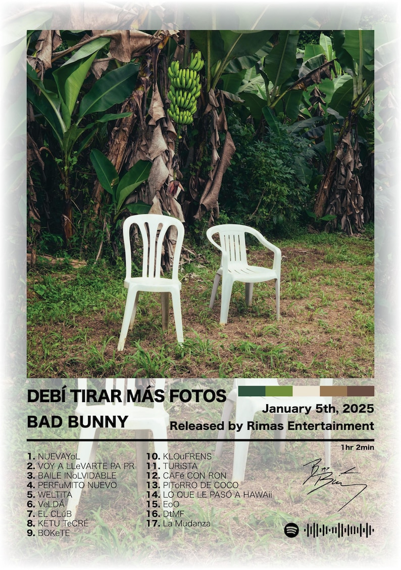 Debí Tirar Más Fotos by Bad Bunny | Album Cover A2 Poster - Etsy