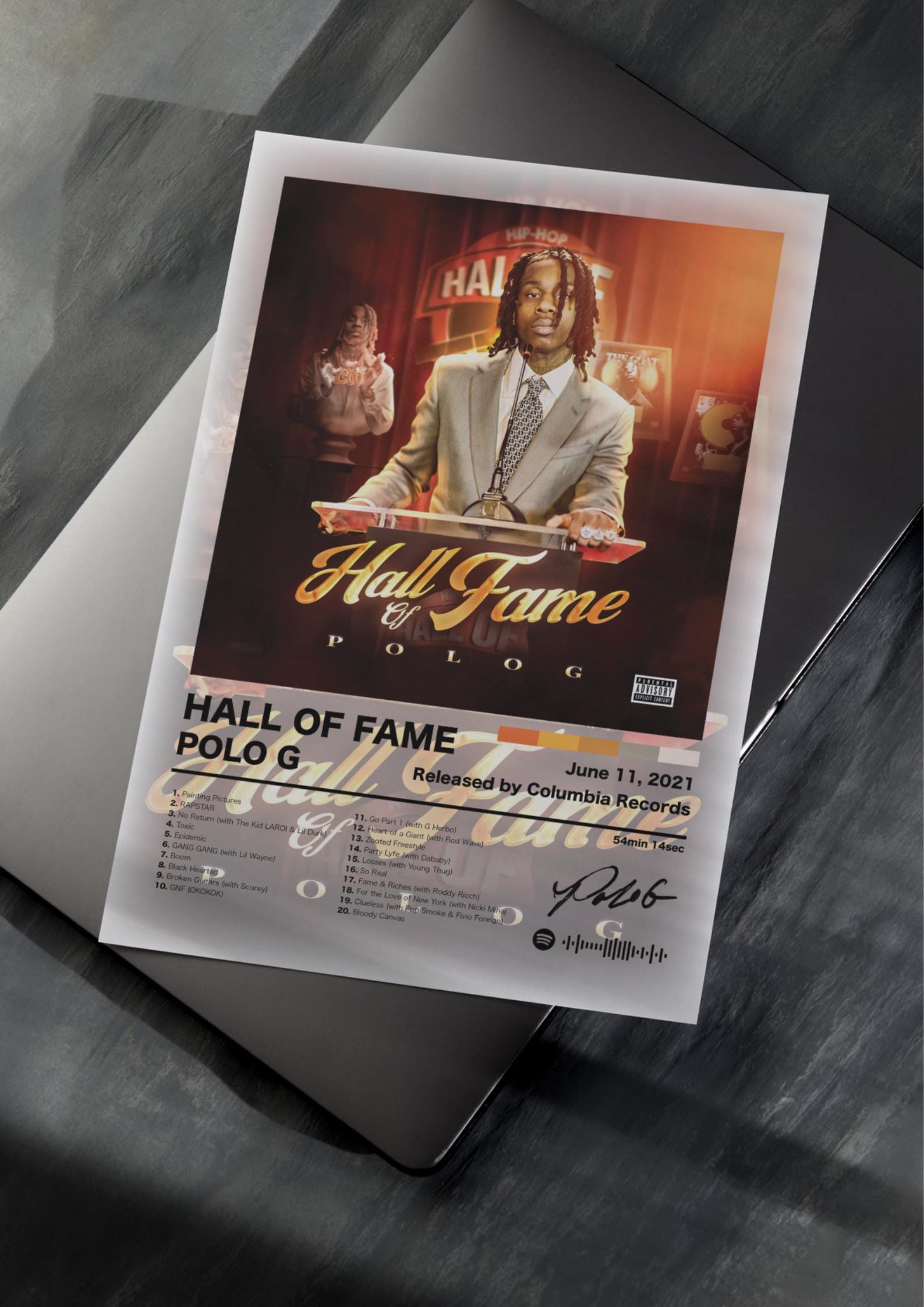 Hall of Fame by Polo G | Album Cover A2 Print - Etsy UK