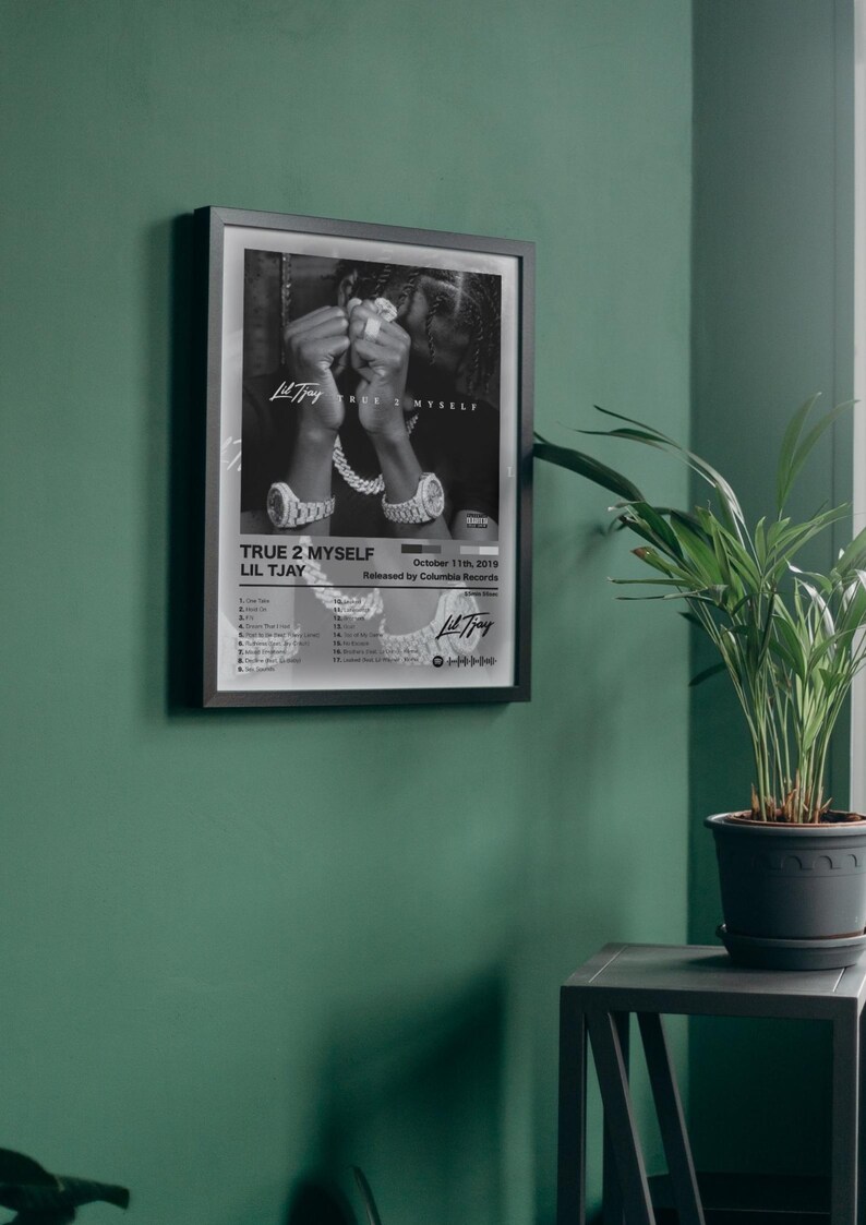 True 2 Myself by Lil Tjay | Album Cover A2 Poster - Etsy