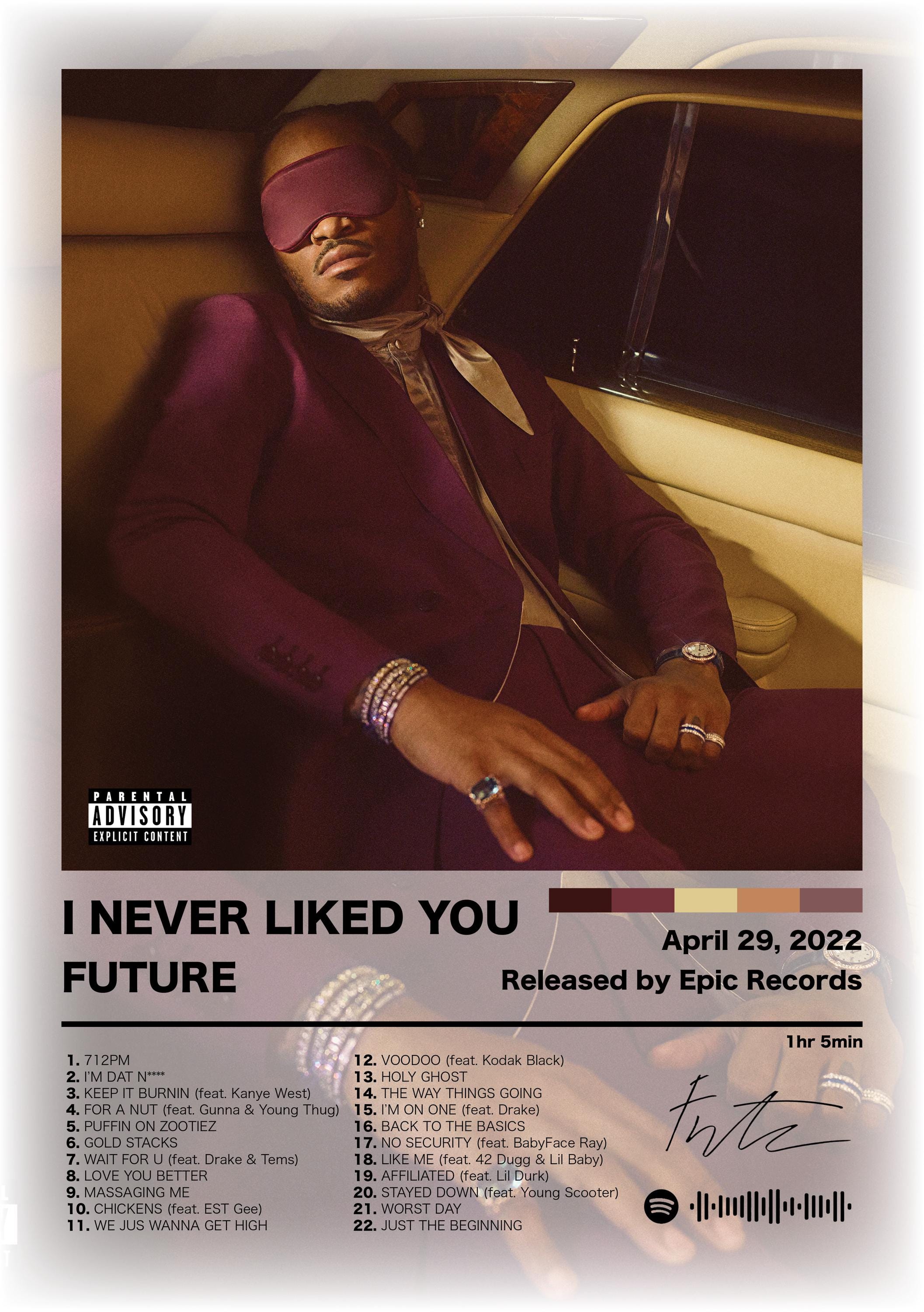 I Never Liked You by Future | Album Cover A2 Poster - Etsy