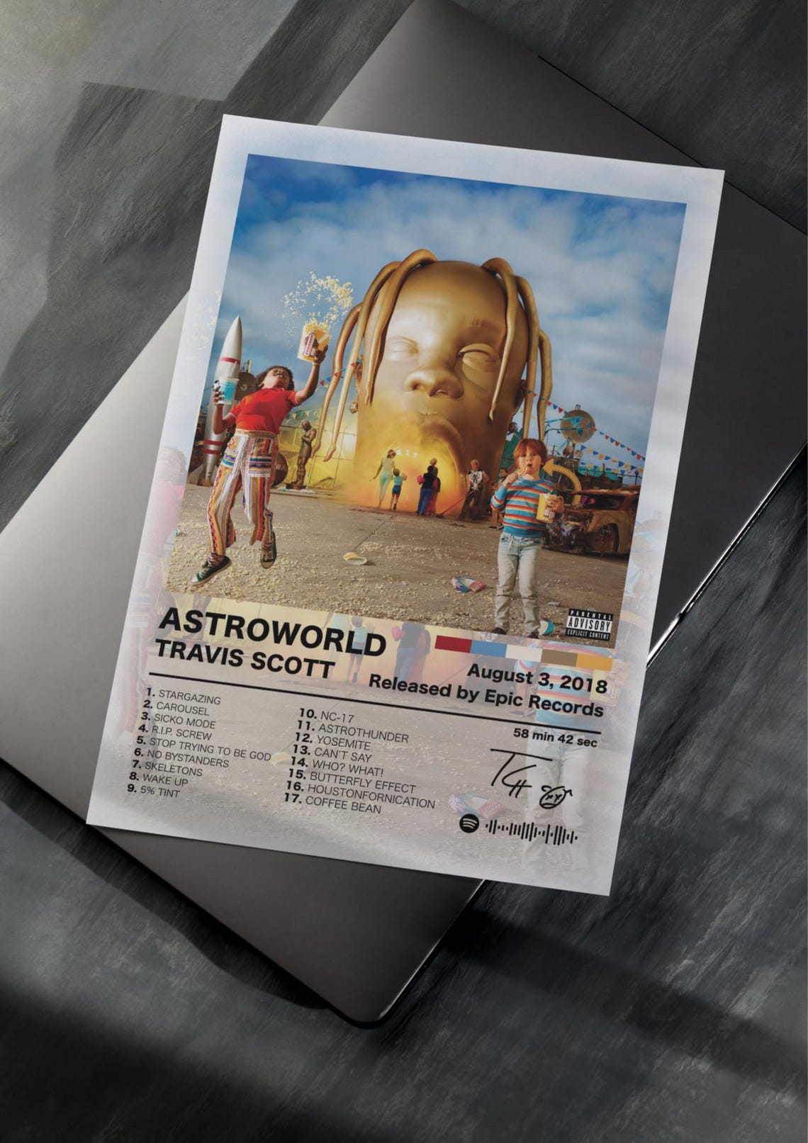 Astroworld by Travis Scott | Album Cover A2 Poster - Etsy
