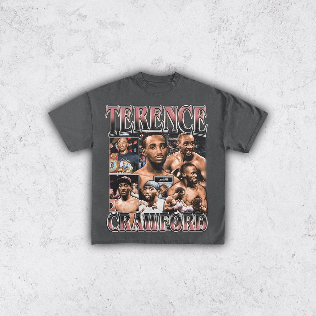Vintage 90s TERENCE CRAWFORD Tee Shirt Homage Retro Classic Graphic Tee Bootleg Bestseller ...