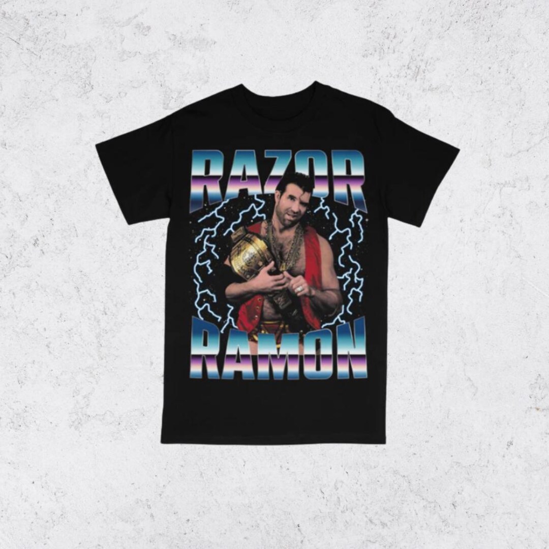 Vintage 90s Razor Ramon Tee Shirt Homage Retro Classic Graphic Tee ...