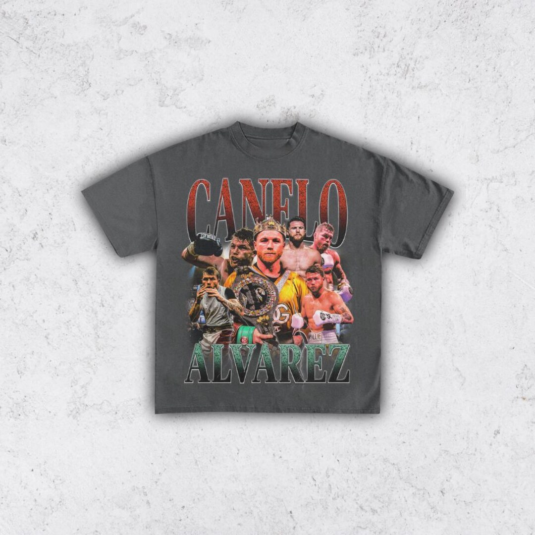 Vintage 90s Canelo Alvarez Tee Shirt Homage Retro Classic Graphic Tee ...