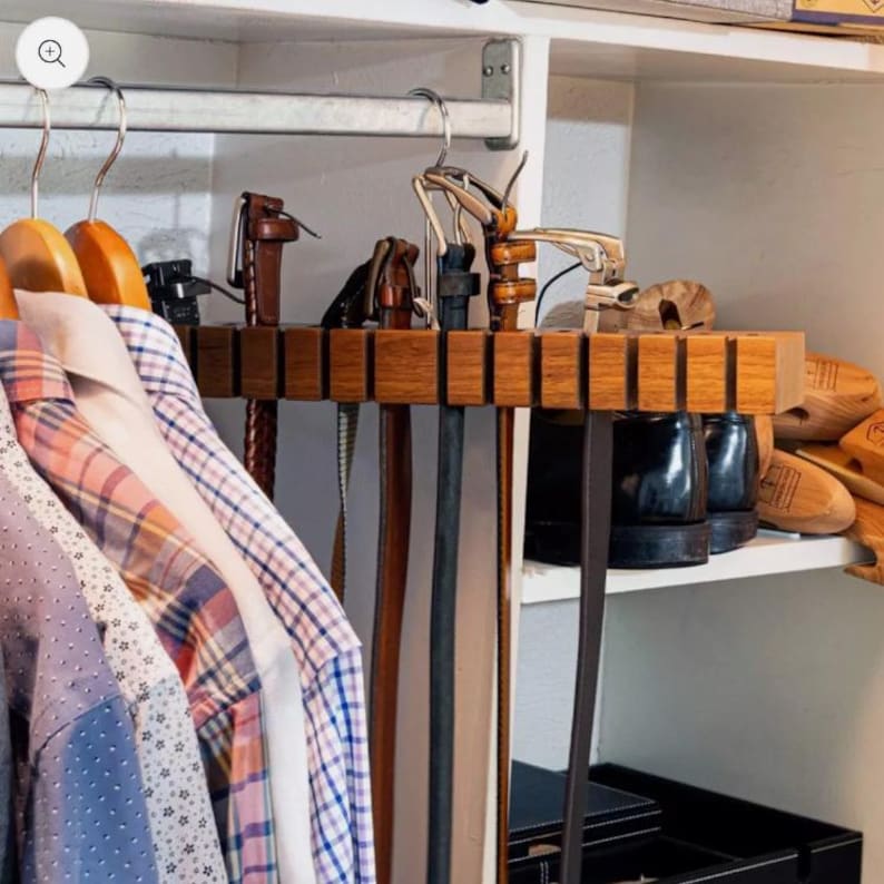 Houndsbay Block Belt Hanger 14 Belt Rack Closet Organizer Cedar - Etsy