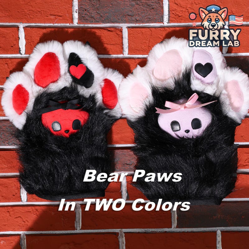 Furry Hand Paws - Etsy
