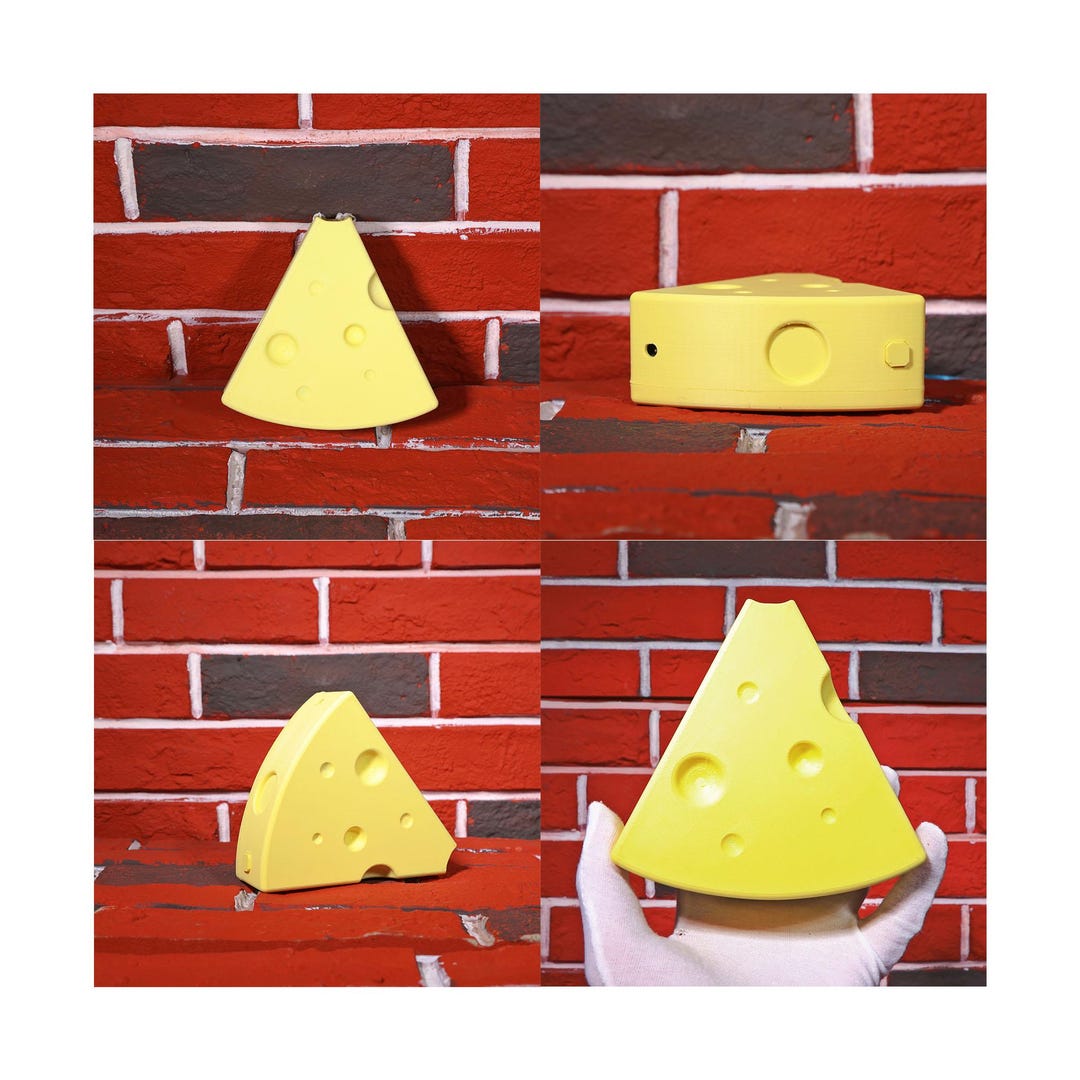 Melted Cheese Breeze Buddy Mini Fan Cute 3D Printed Cheese Wedge Shape ...