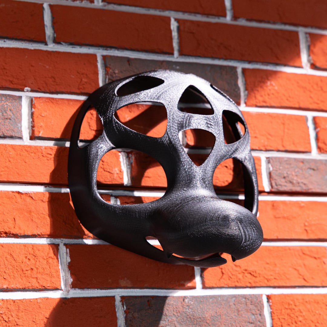 Wolf Toony Canine Furry Head Base for Fursuit - 3D Printed PLA Dog Cat ...