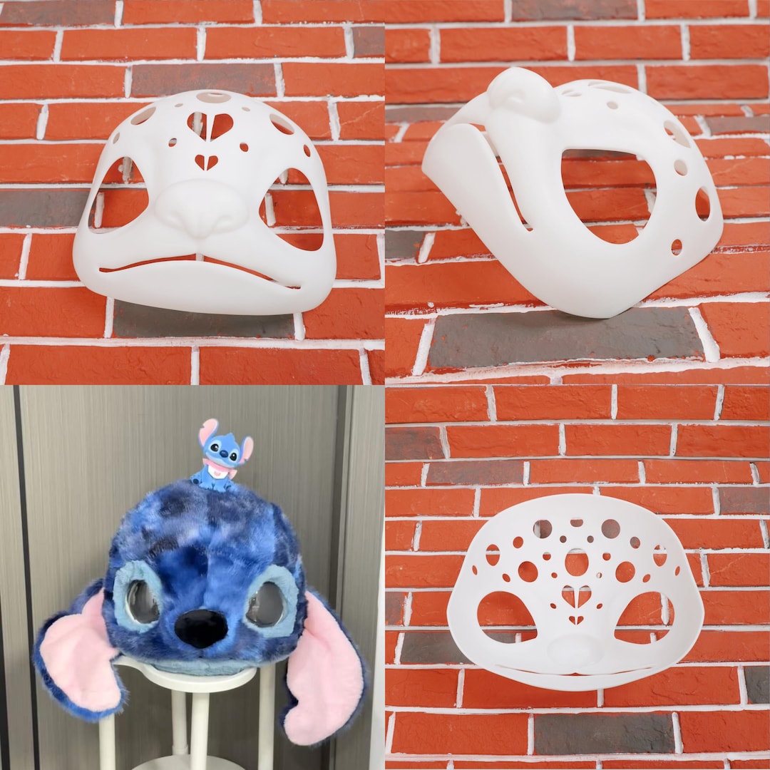 Stitch Kigurumi Skull Mask Base Kig-style Fursuit Head Customizable ...