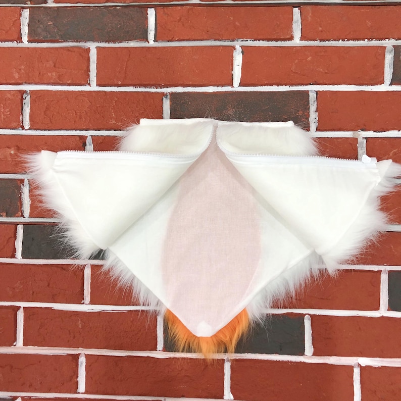 Faux Fur Neck Collar DIY Custom Two / Three Color Handmade Zippered ...