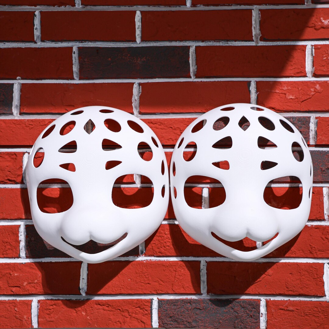Afu Furry Fursuit Head Base, 3 Sizes Custom Fursona 3D Print With Holes ...