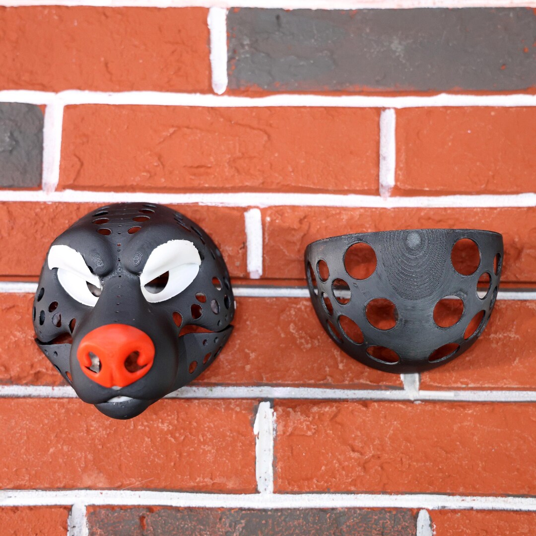 Gnoll Jackal Fursuit Head Base Moving Jaw Furry With Eyeblanks Nose 3D Printed PLA Custom ...