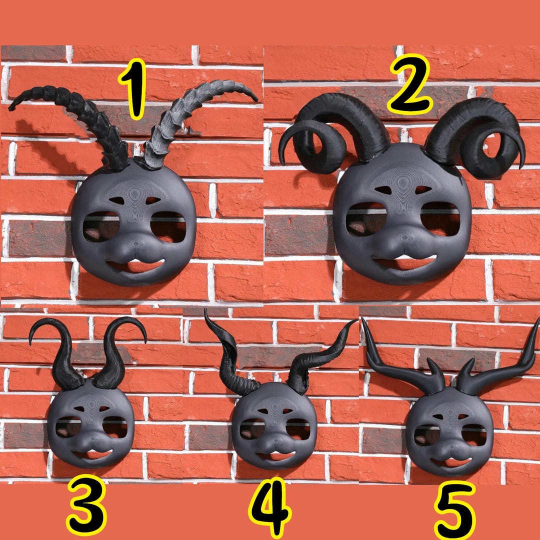 Furry Devil Horns DIY Fursona Furry Fursuit Cosplay Accessory 3D ...