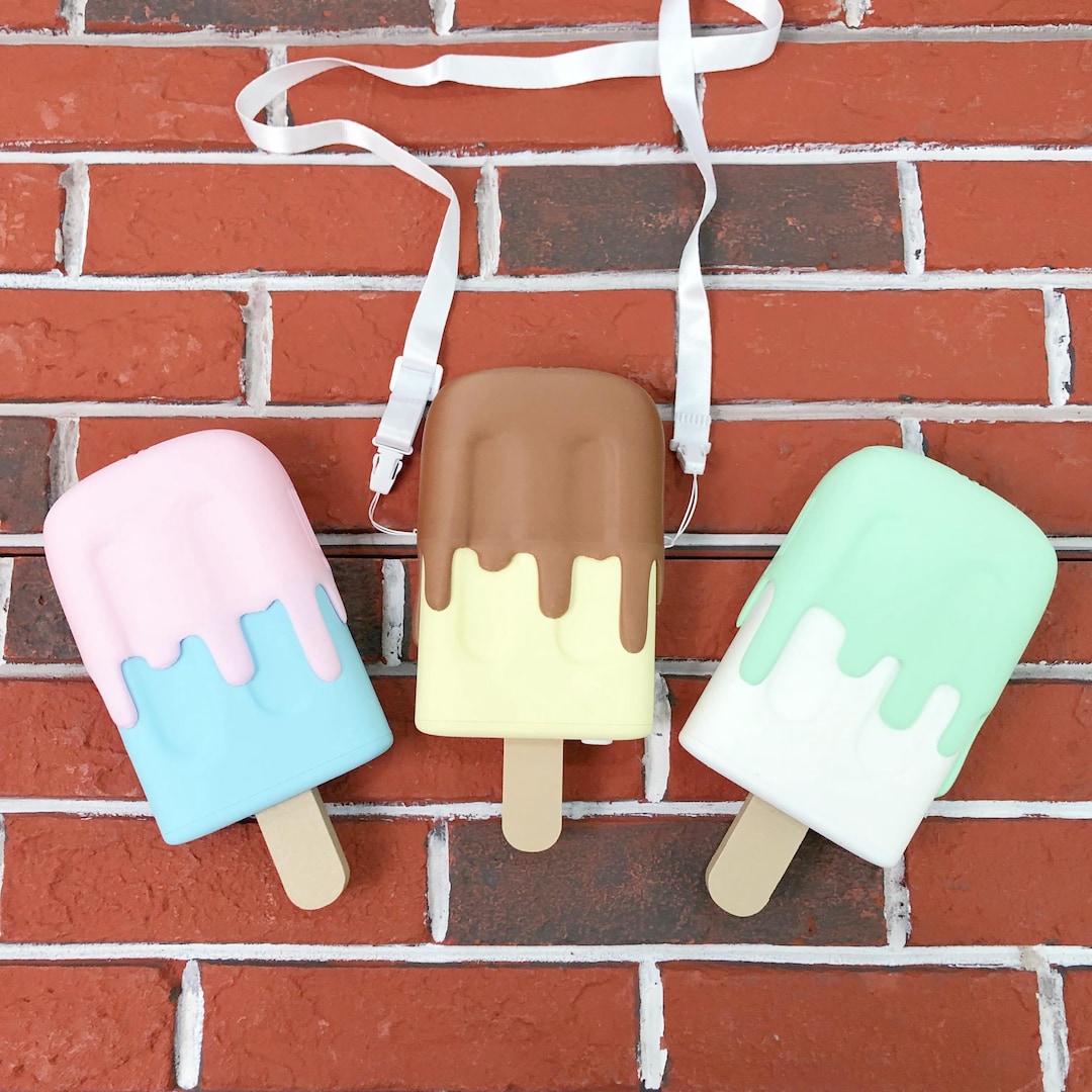 Ice Cream Furry Fursuit Fan USB Rechargeable Handheld Popsicle Fan 3D ...