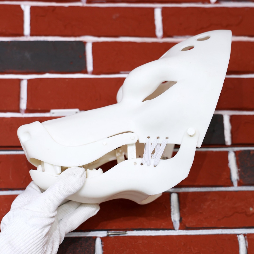 Werewolf Movable Jaw Skull Fursuit Base DIY 3d-printed Mask Kit for ...
