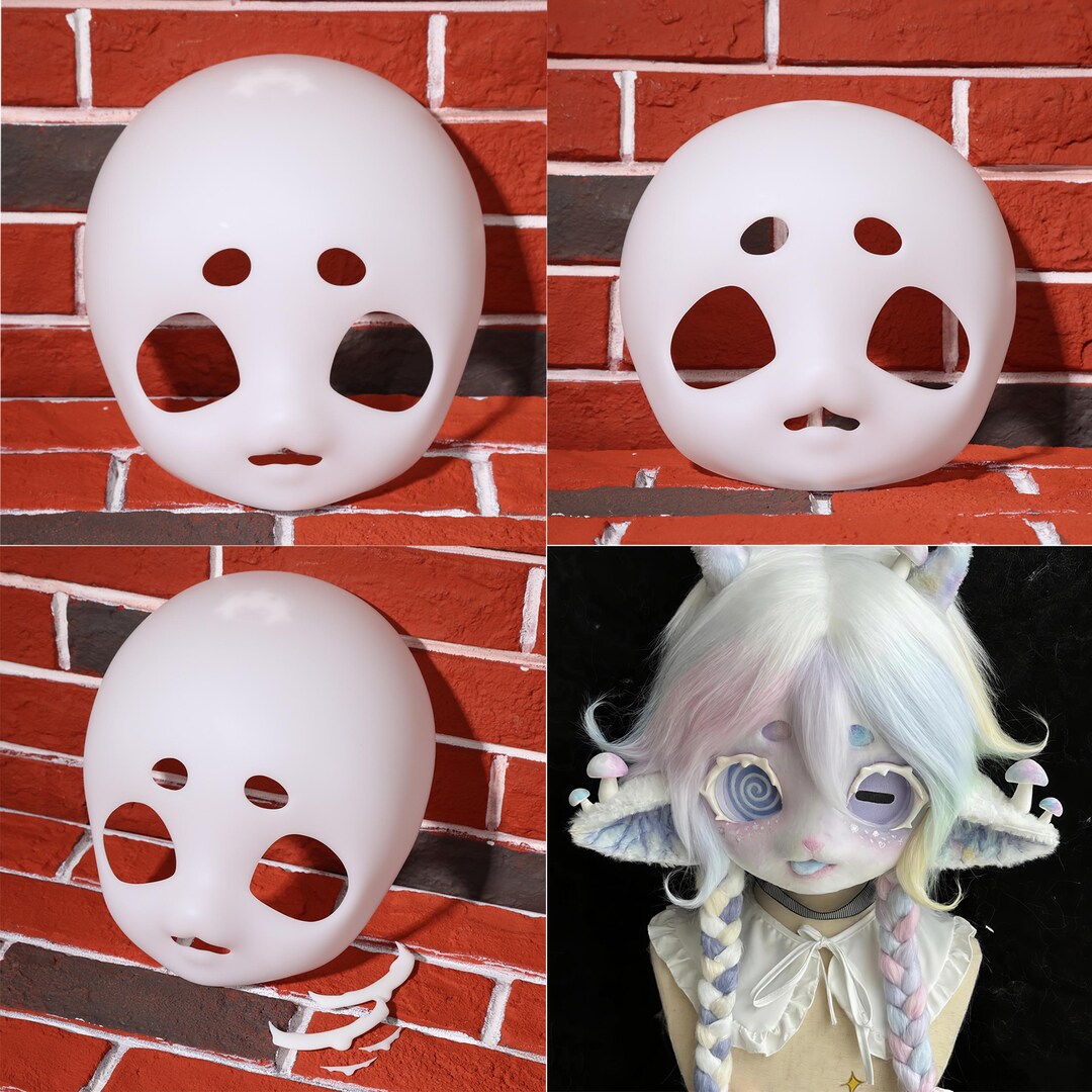 Kawaii Cat 3D Printed Kig Head Base Shell for Cosplay Game Player Gifts ...
