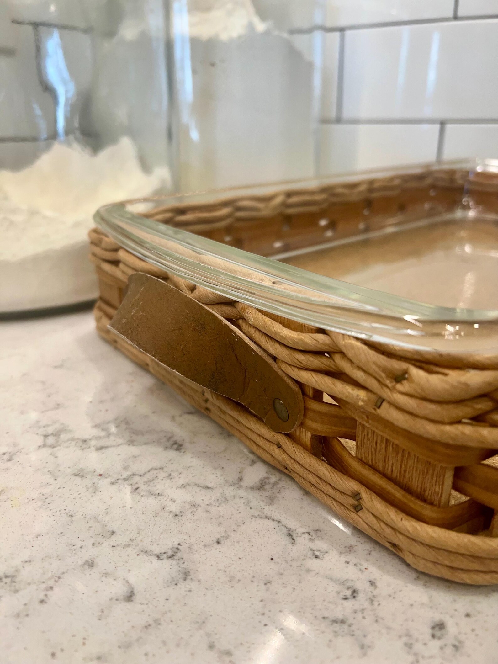 Pyrex Basket and Dish 2 Piece Set Vintage Pyrex Basket and 9 X 13 Glass ...