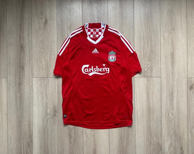 Liverpool FC LFC Reds England Adidas 2008/09 Red White Men's Sports ...