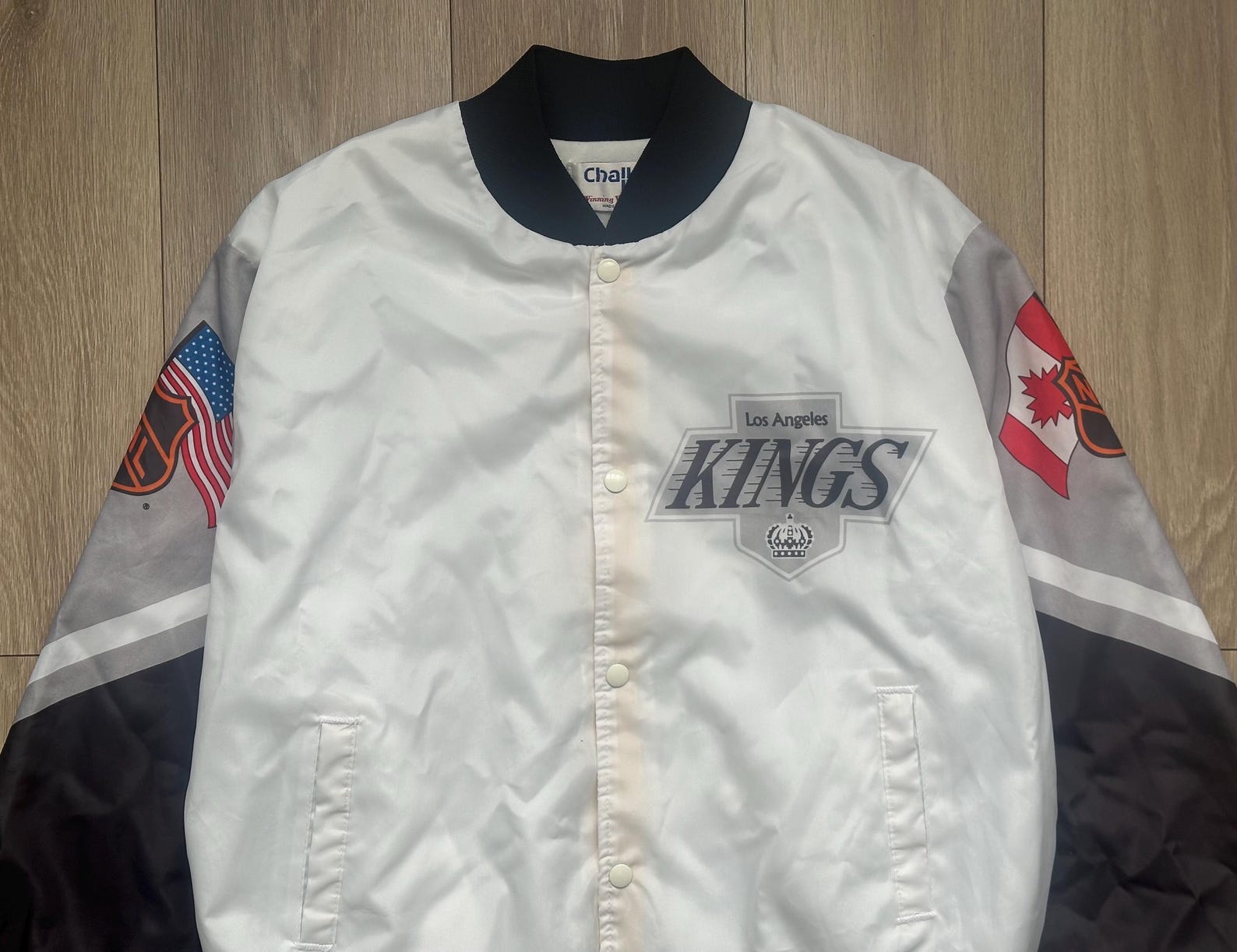 Vintage 90s Los Angeles Kings Jacket by Chalk Line Made in USA Size XL ...